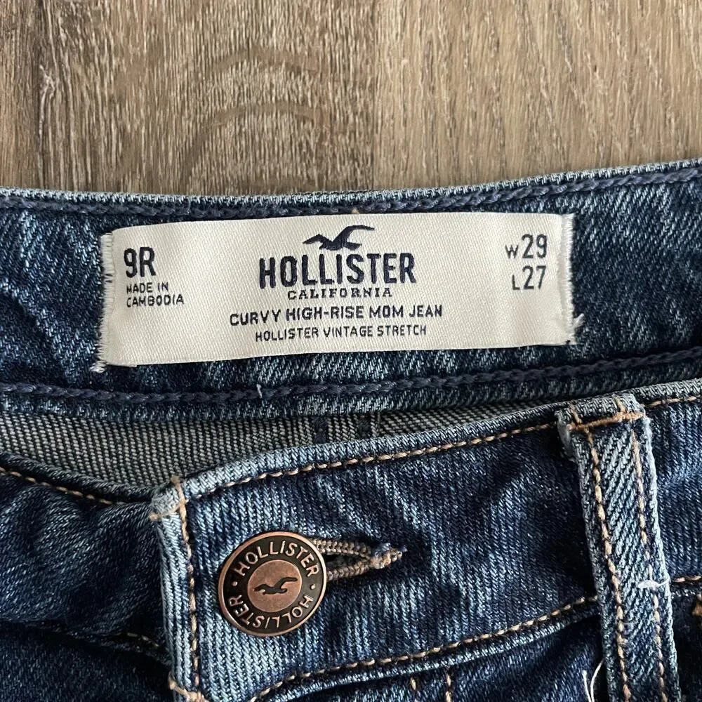 Hollister | Jeans | Hollister Womens Straight Leg Ripped Blue Jeans ...